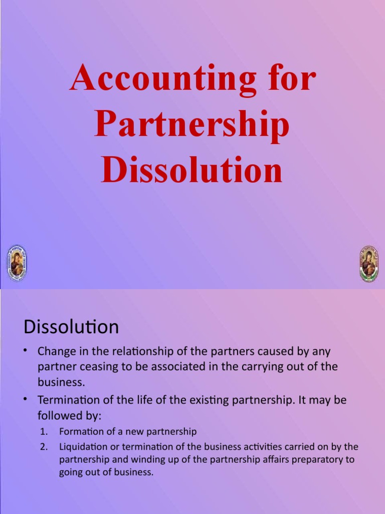 Accounting For Partnership Dissolution | PDF | Book Value | Partnership