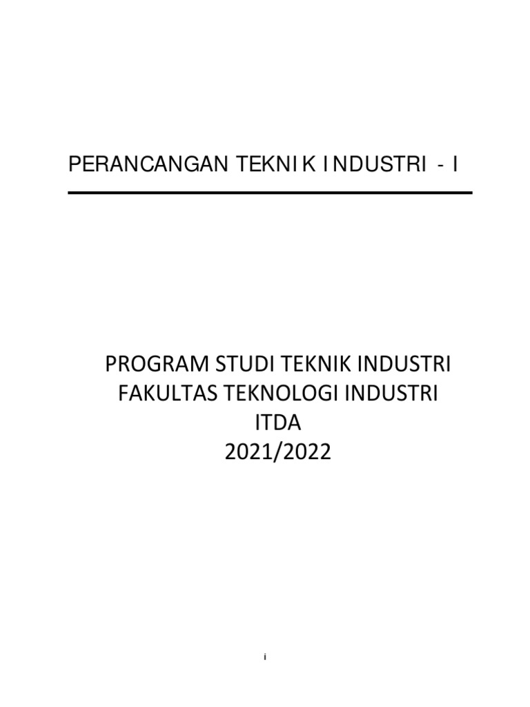 Modul Praktikum Teknik Industri | PDF | Bisnis | Seni