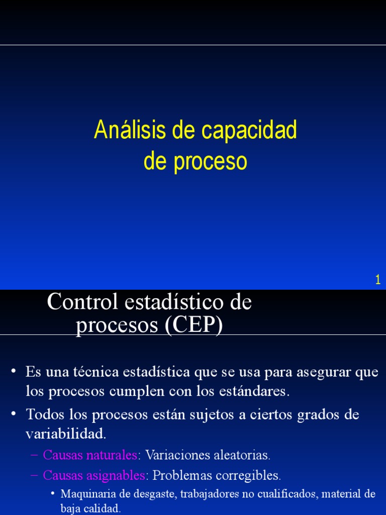 Capacidad Del Proceso | Descargar gratis PDF | Pensamiento sistémico ...