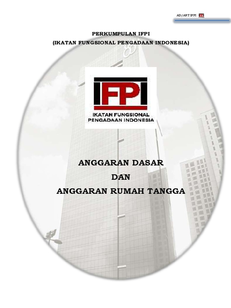 1.AD ART IFPI Tahun 2021 | PDF