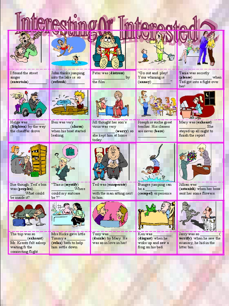 Interested or Interesting Adjectives Ending in Ed | PDF