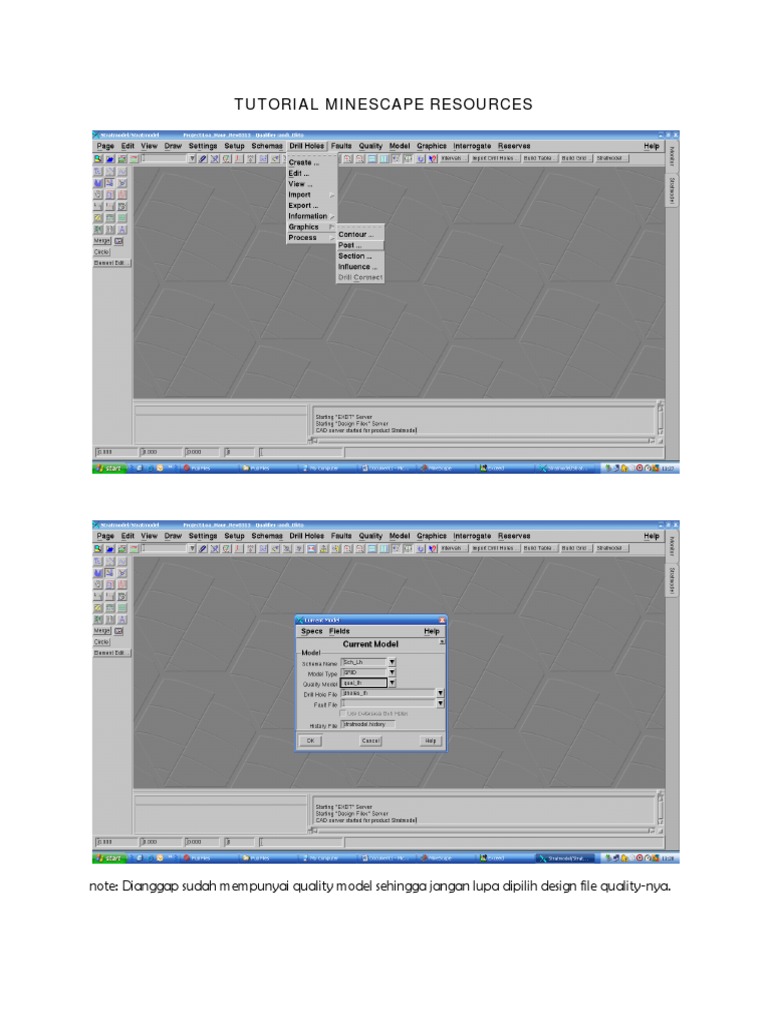 Tutorial Pengolahan Resources Minescape | PDF | Metode & Bahan Ajar | Komputer