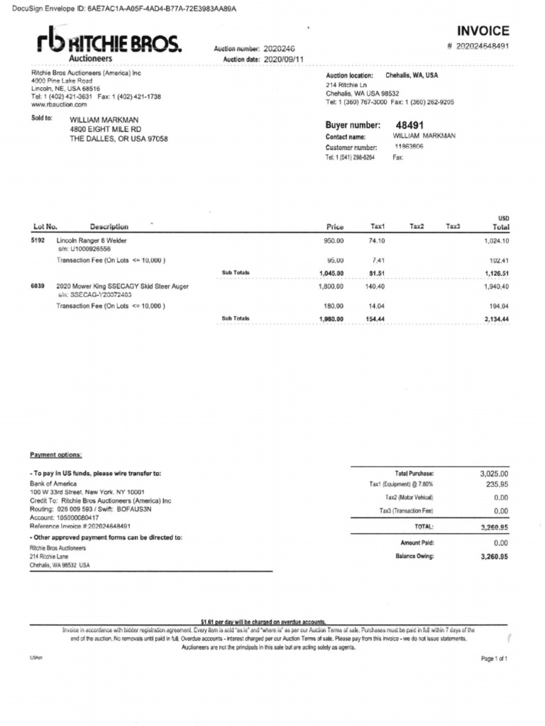DOR Sales Tax Reciept | PDF