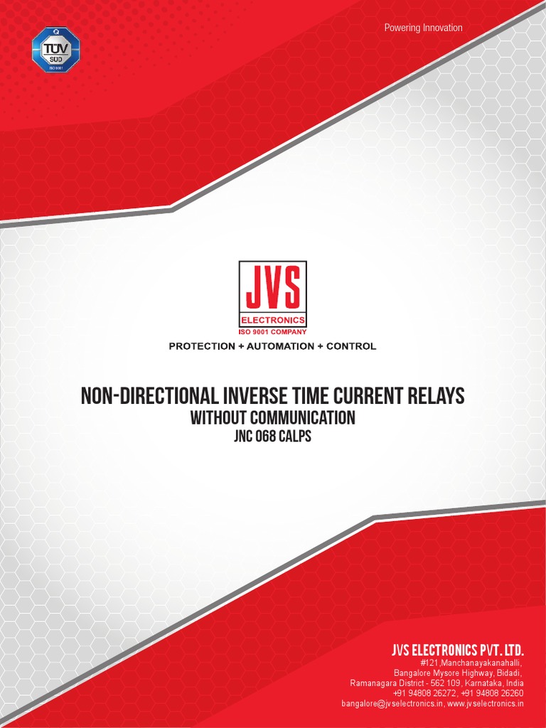Non-Directional Inverse Time Current Relays: Without Communication ...