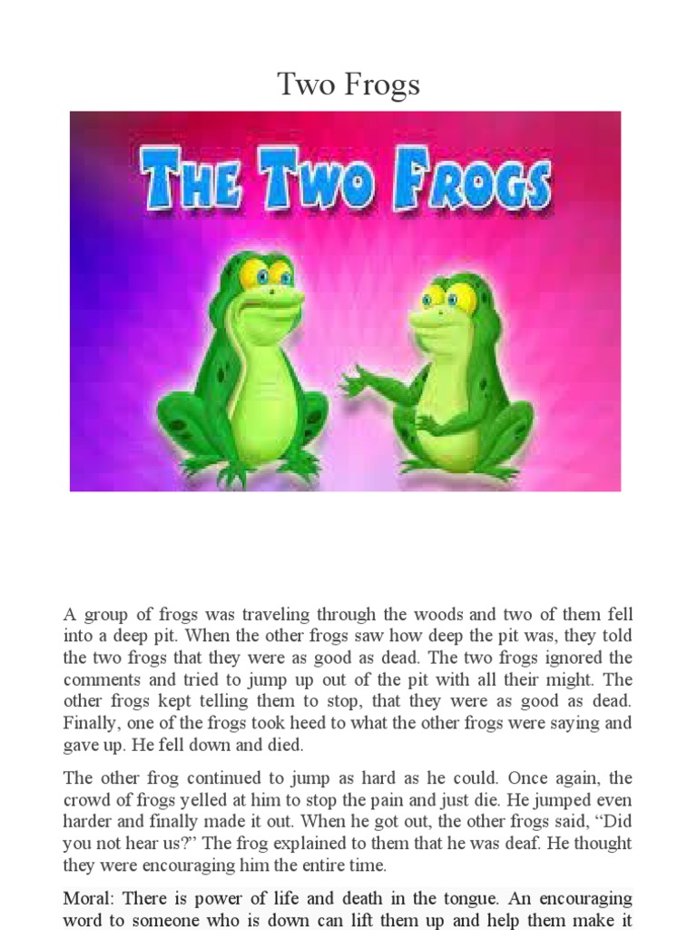 The Two Frogs: A Story of Perseverance | PDF | Religion & Spirituality