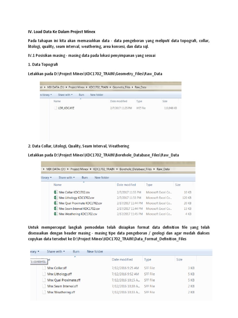 Geology Modelling - PART II (Validasi Data Topo Dan Load All Data) | PDF