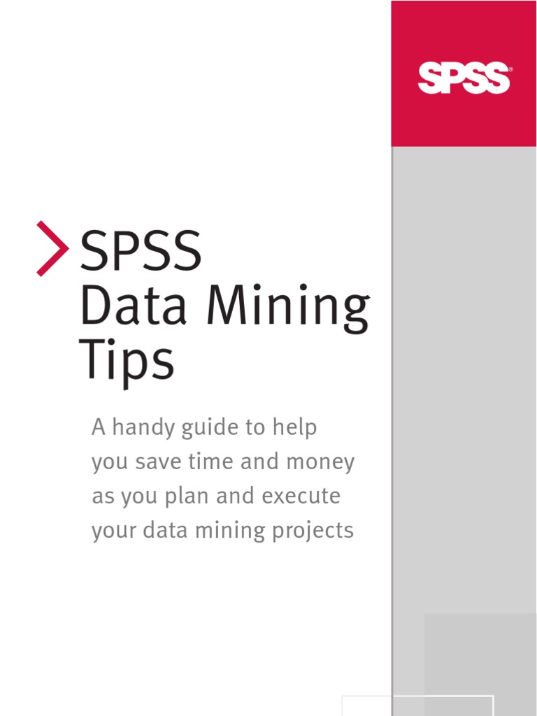 Spss Data Mining Tips Pdf Predictive Analytics Analytics
