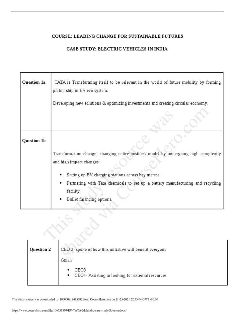 This Study Resource Was: Course: Leading Change For Sustainable Futures ...