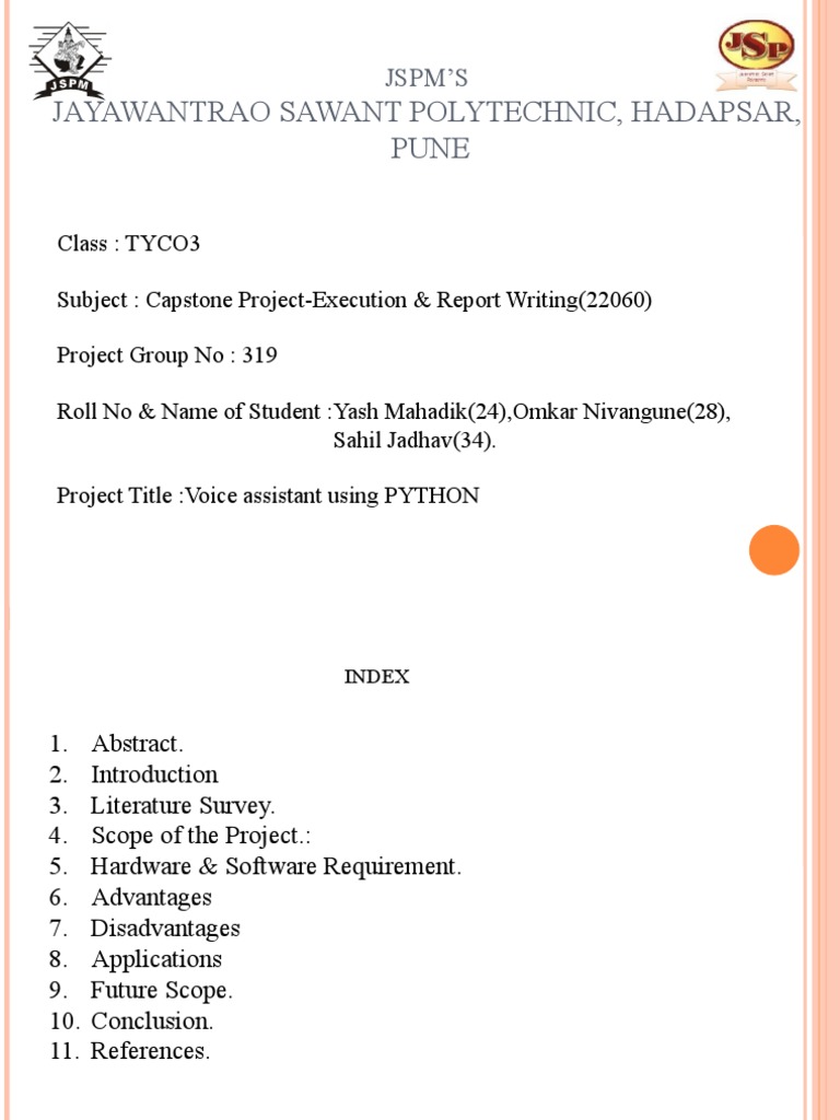 Format Synopsis Presentation | PDF | Computing | Computer Science