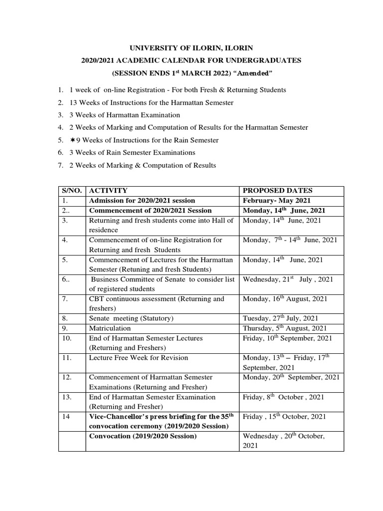 Academic Calendar 2020 2021 | PDF | Academic Term | Educational ...