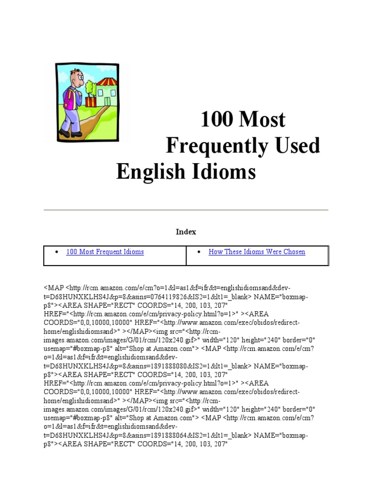 100 Most Frequently Used English Idioms | PDF | Cognitive Science ...