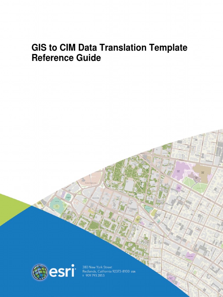 Esri GIS To CIM Template Reference Guide | PDF | Geographic Information ...