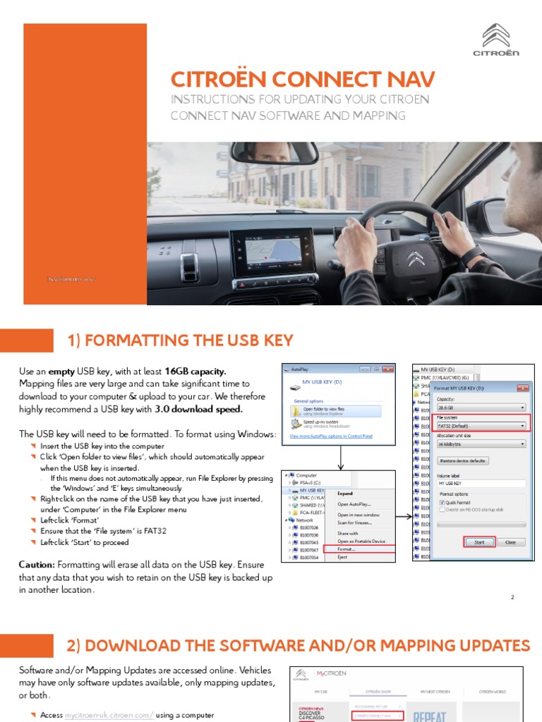 Citroën Navigation Map Download Instruction Manual | PDF | Computer ...