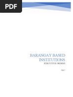 EXECUTIVE ORDER Barangay BESWMC | PDF | Waste Management | Municipal ...