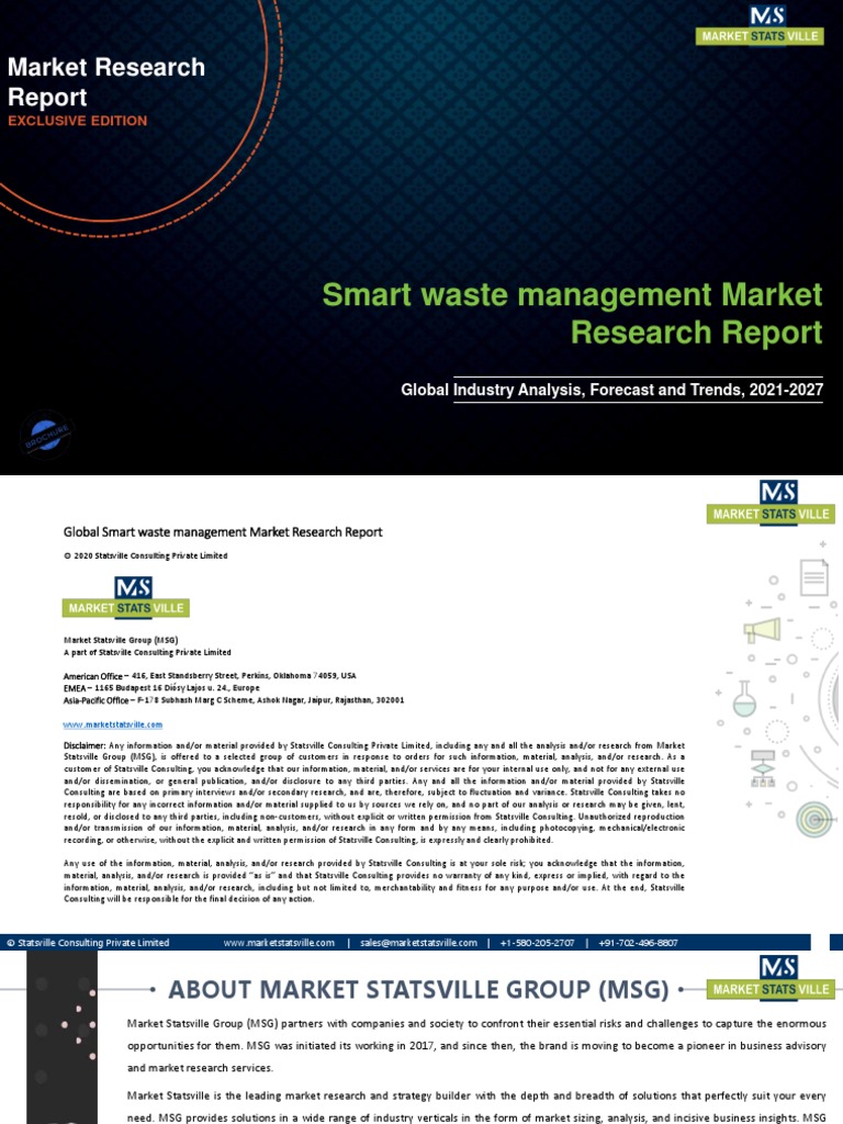 Smart Waste Management Report | PDF | Waste Management | Waste