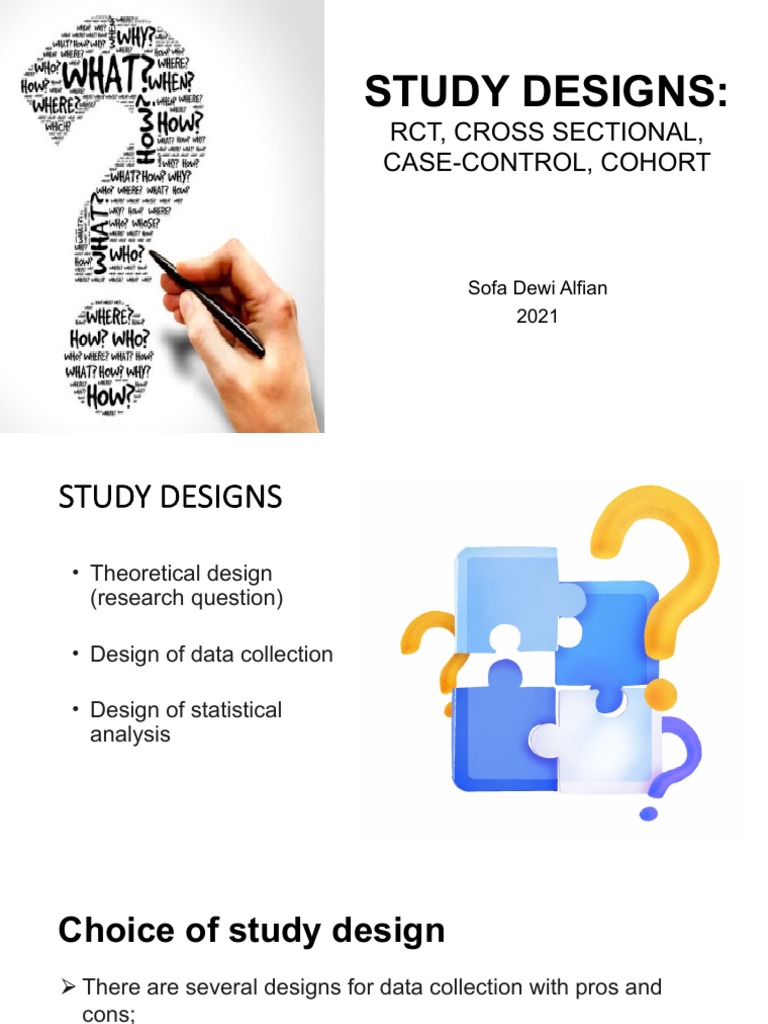 Desain Study - SDA 1 | PDF | Cohort Study | Randomized Controlled Trial