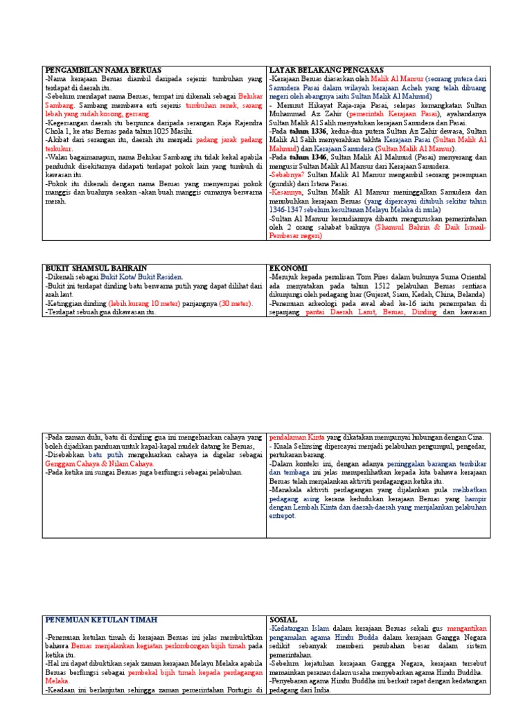 Sejarah Kerajaan Beruas | PDF