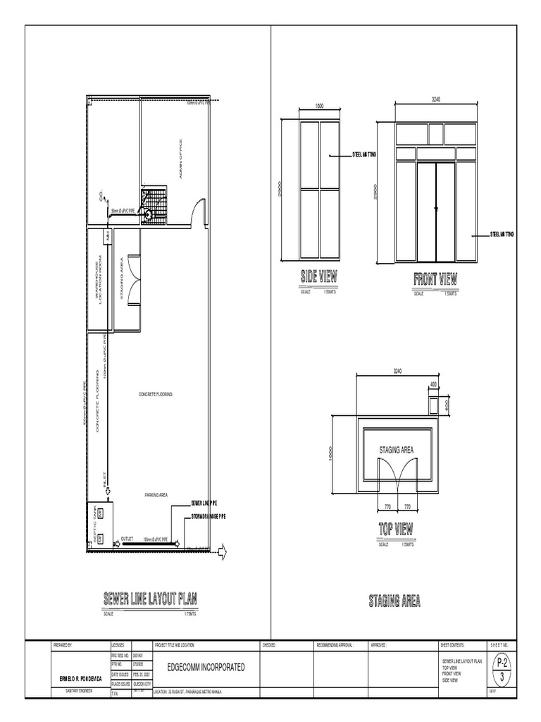 Side View Front View: Edgecomm Incorporated | PDF | Sanitary Sewer ...