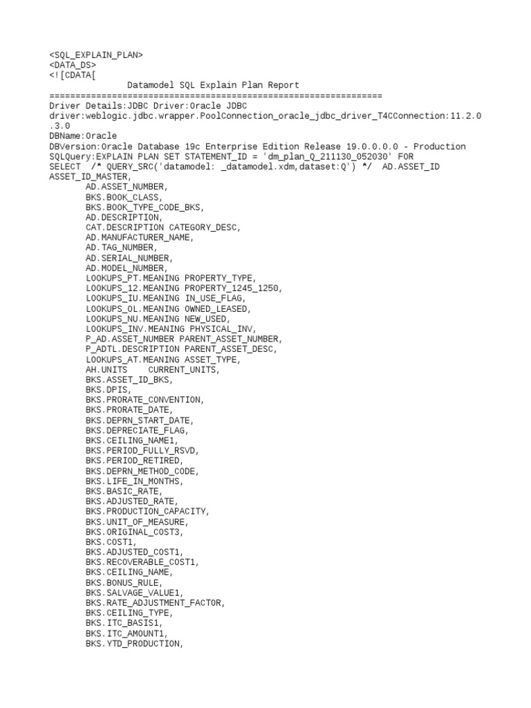 Explain Plan | PDF | Computer Data | Programming Paradigms
