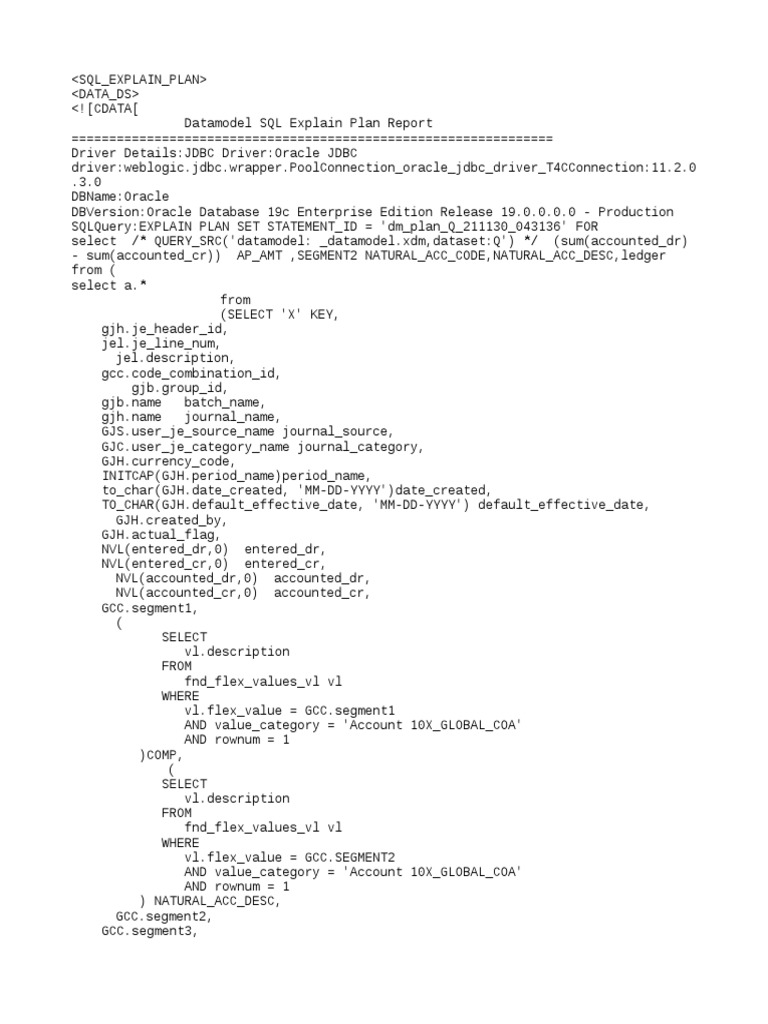 Explain Plan | PDF | Database Index | Data