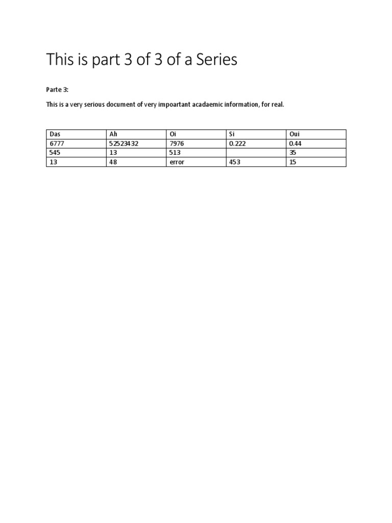 This Is Part 3 of 3 of A Series | PDF