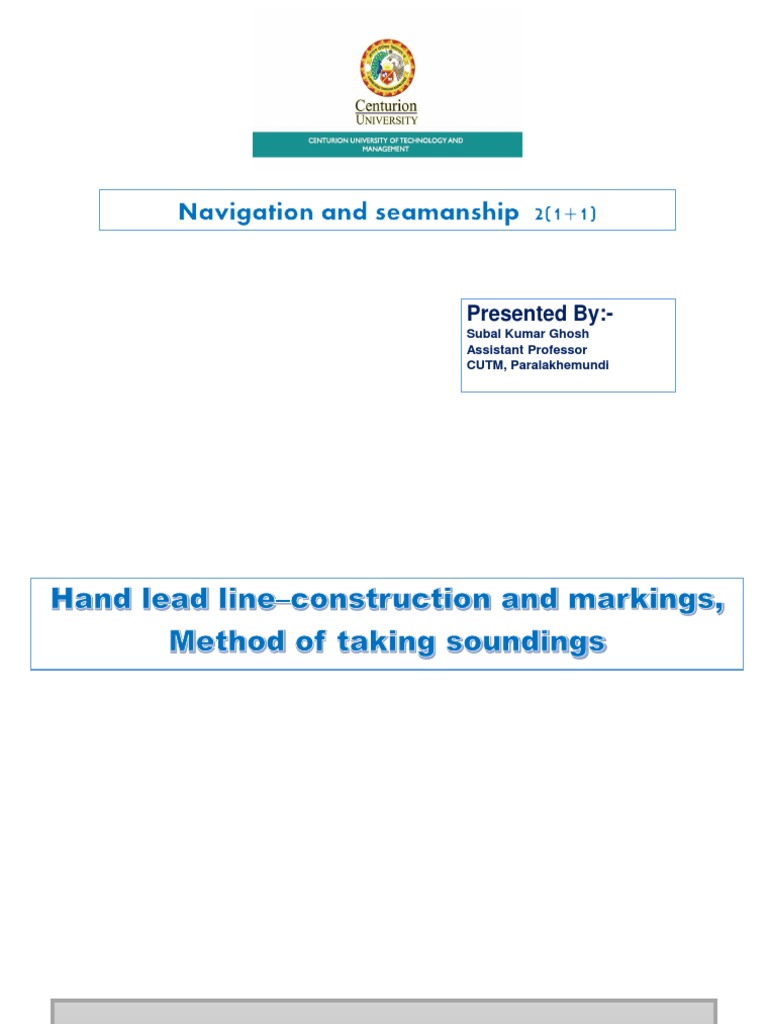 4 Hand Lead Line-Construction and Markings | PDF | Metrology | Applied ...