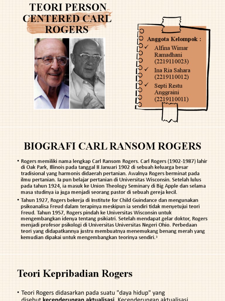 Teori Person-Centered Carl Rogers | PDF