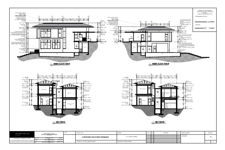 A4 Elevations And Sections Pdf Queensland Heritage Register