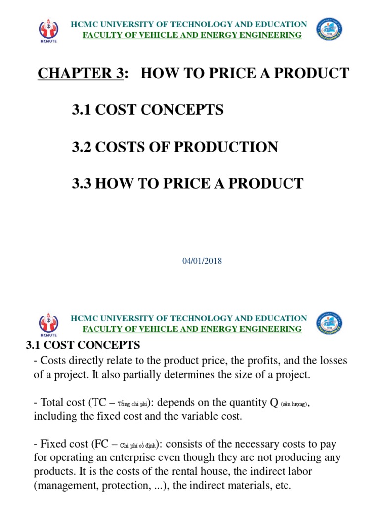 Chapter 3 (Compatibility Mode) | PDF | Ho Chi Minh City | Cost