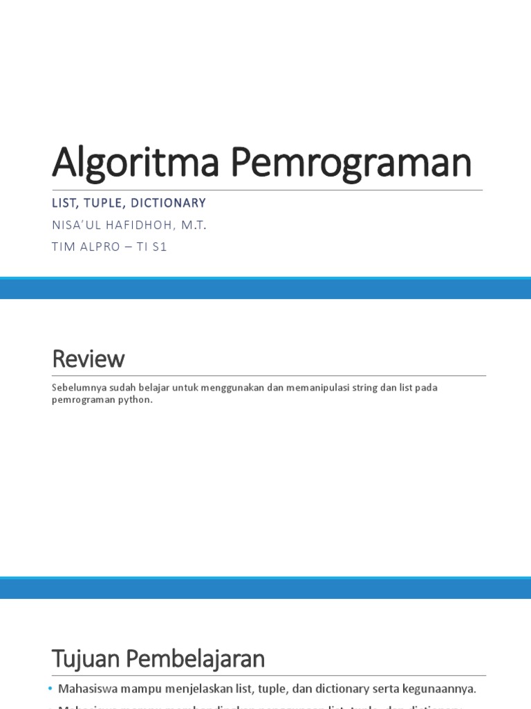 12 List Tuple Dictionary | PDF
