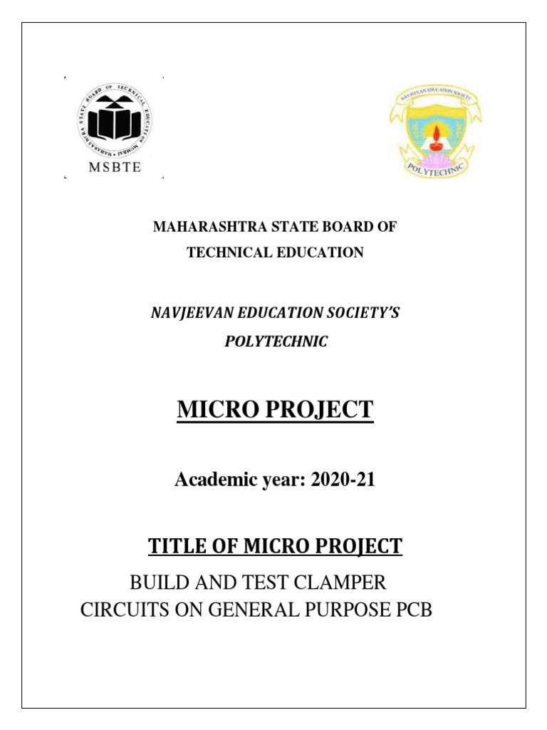 Bec Micro Project | PDF | Electronics | Physical Quantities