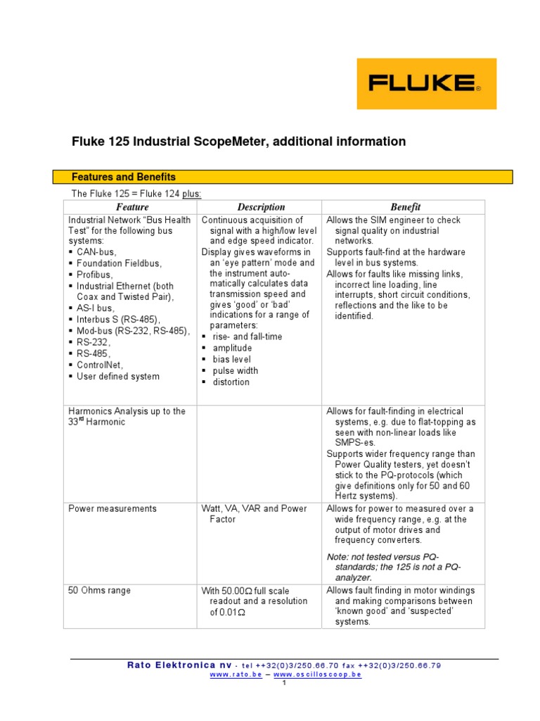 Fluke Technical Information Be | PDF | Electrical Engineering | Electronics