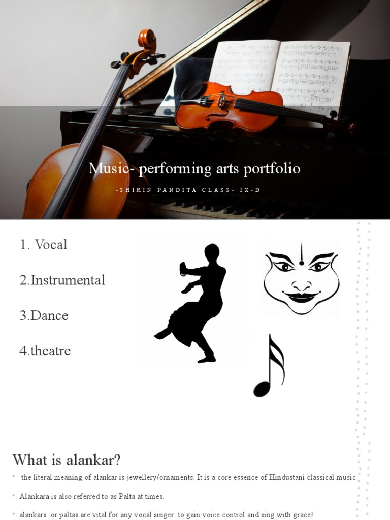 Music Performing Arts Portfolio Shirin Pandita Class Ix D Pdf