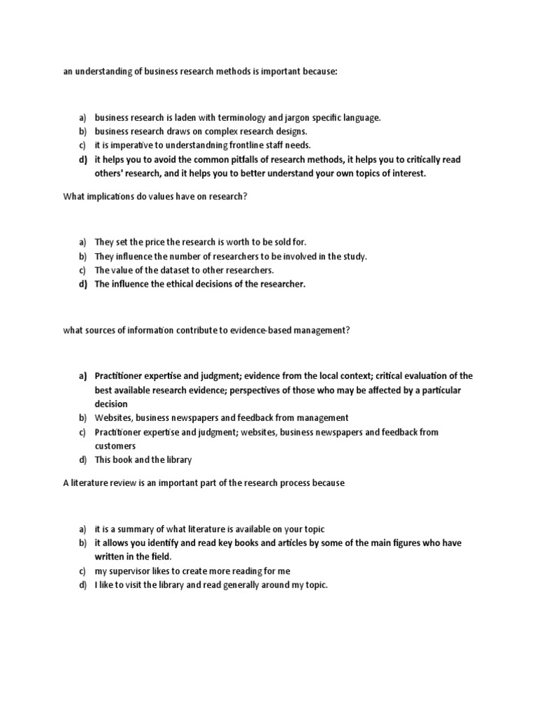 BRM Mcqs | Download Free PDF | Data Analysis | Data