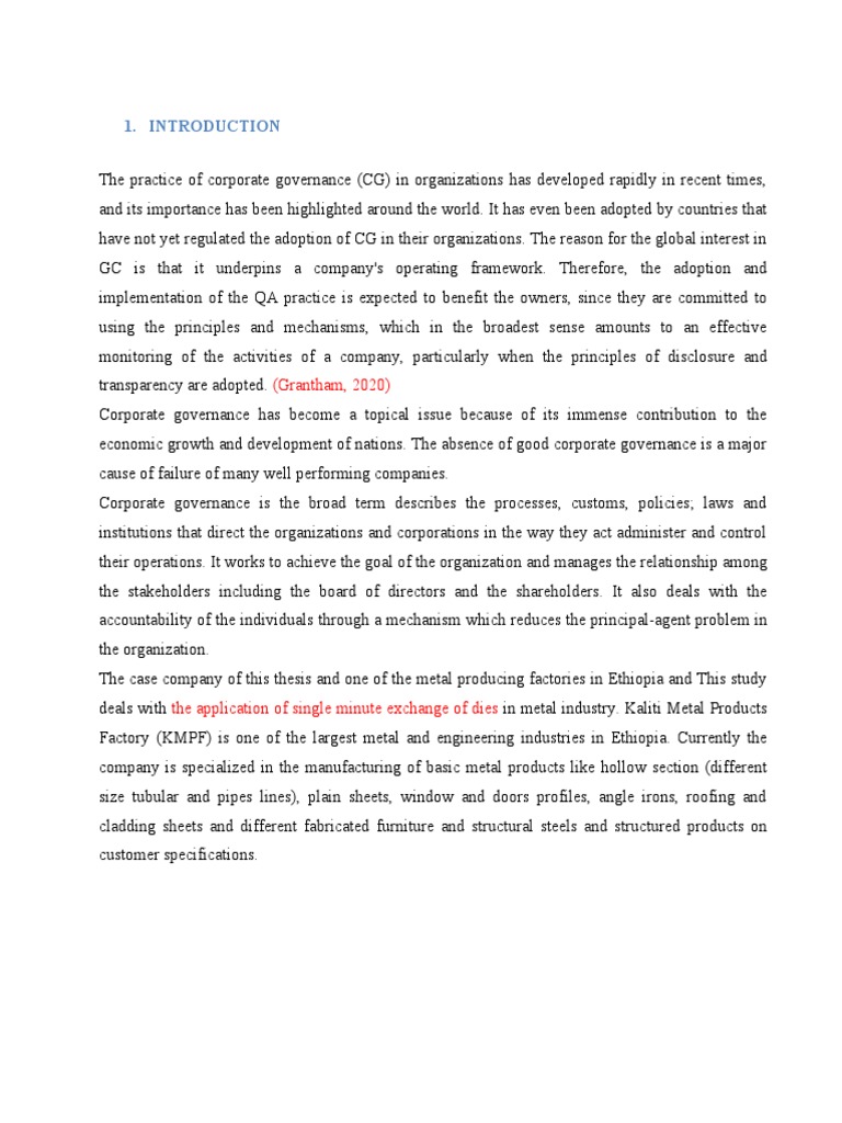 Corporate Governance Playbook | PDF | Corporate Governance ...