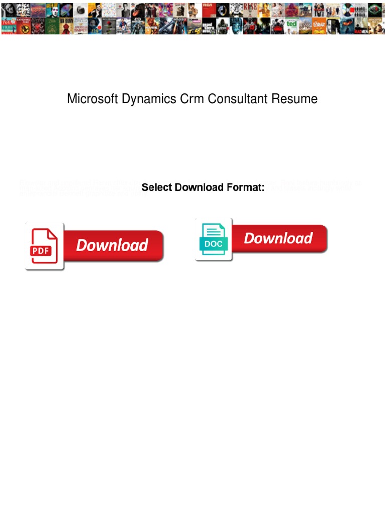 Microsoft Dynamics CRM Consultant Resume | PDF | Customer Relationship ...