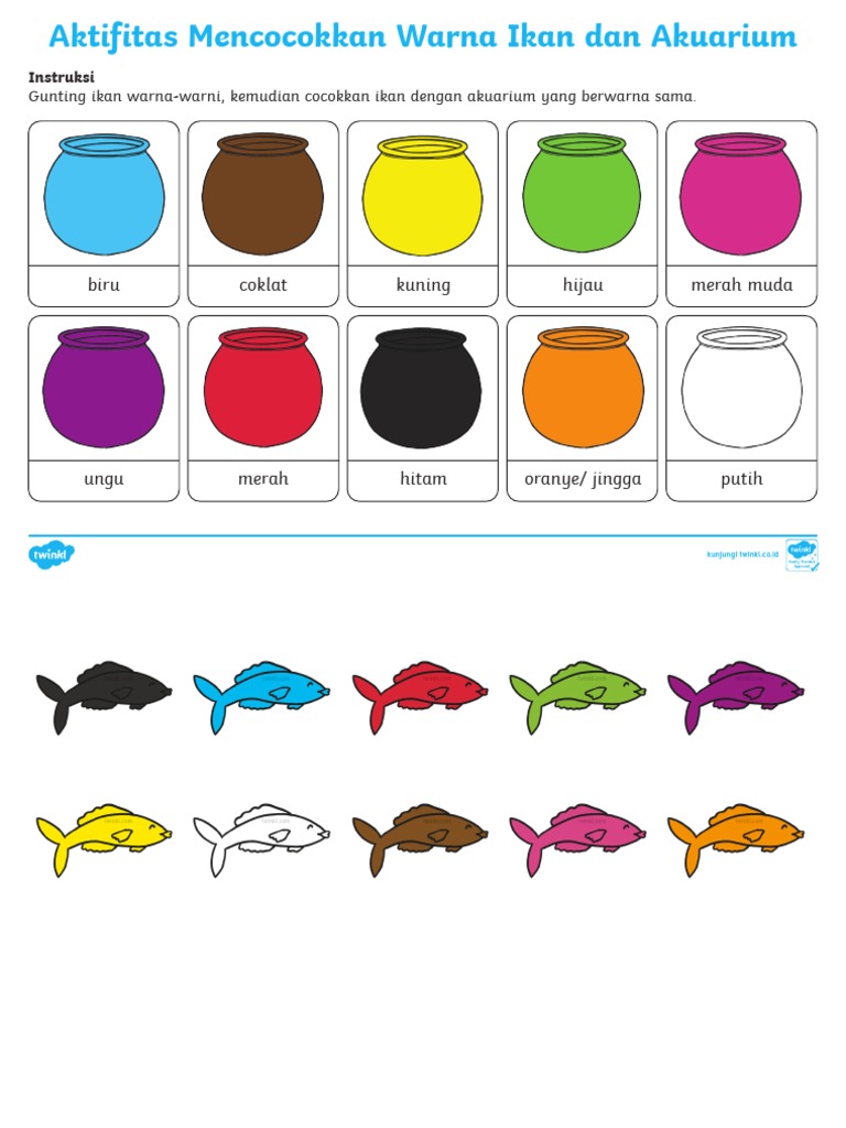 Id L 1632146785 Aktifitas Mencocokkan Warna Ikan Dan Akuarium - Ver - 2 ...