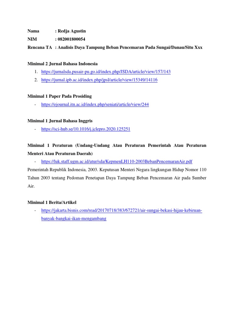 Redja Agustin - 082001800054 - Tugas 1 - Referensi | PDF