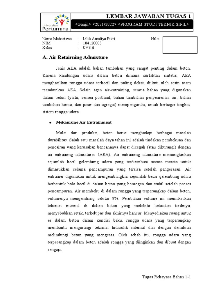 Lilik Amaliya Putri - CV3 B | PDF | Teknologi & Rekayasa