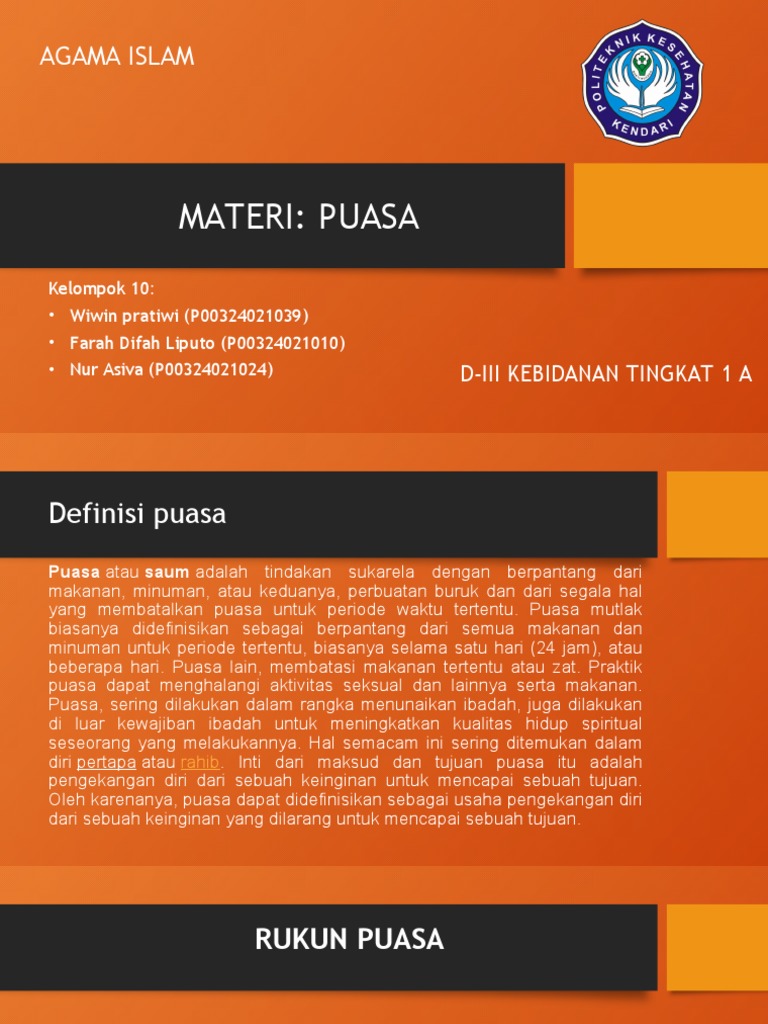 Materi PPT Puasa | PDF