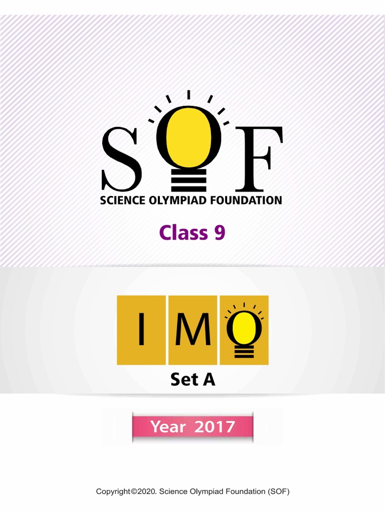 Class 9 IMO 2017 Set A & B | PDF