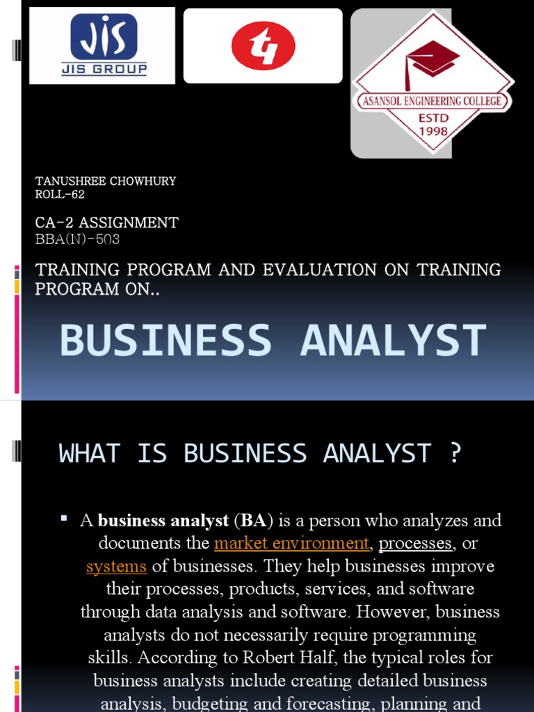 Business Analyst Ca2 Assignment | PDF | Business Analysis | Computing