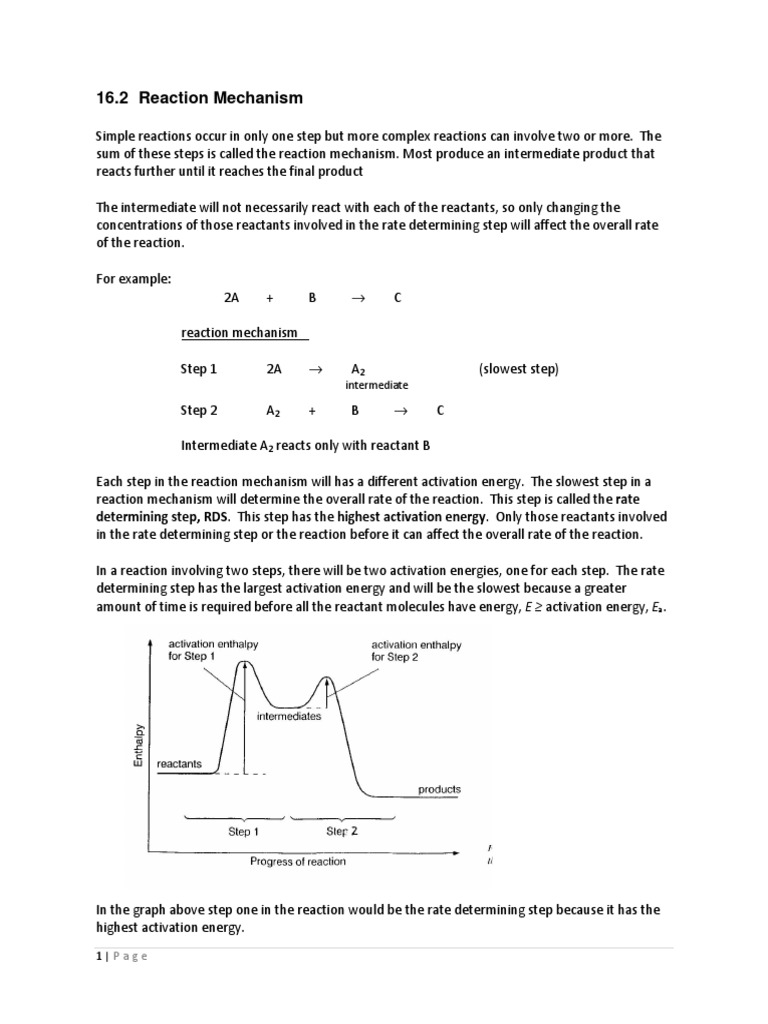 Understanding Reaction Mechanisms | PDF | Reaction Rate | Chemical ...