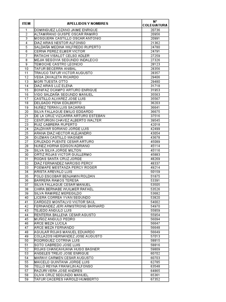 Tercer Padron General | PDF