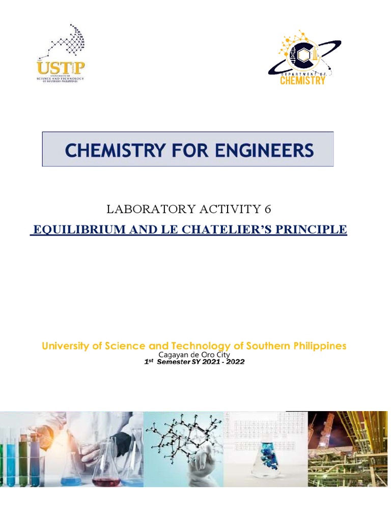 Activity 6 - Equilibrium and Le Chatelier - S Principle | PDF ...
