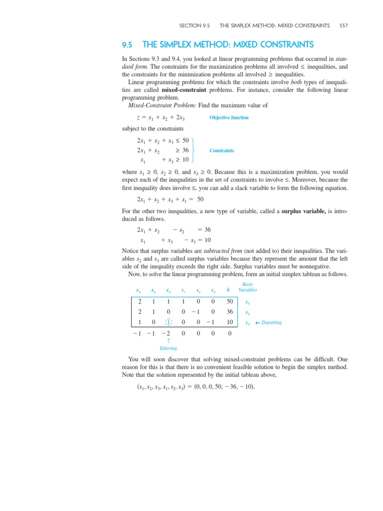 Maximizing Mixed Constraint Linear Program | PDF | Mathematical Optimization | Mathematical Logic