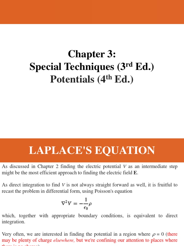 PHY 331 F21 Ch3 Potential (Special Techniques) | PDF | Sphere | Dipole