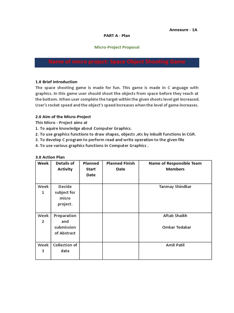 Space Object Shooting Game | PDF | Graphics | User (Computing)