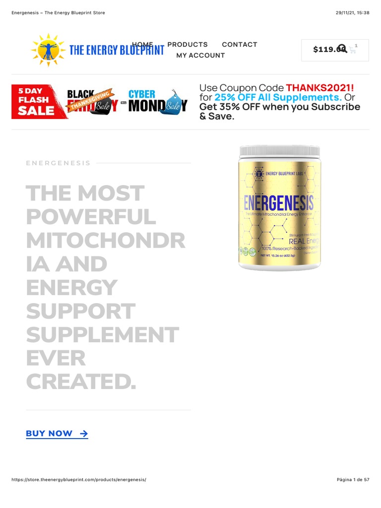 Energenesis - The Energy Blueprint Store | PDF | Mitochondrion ...