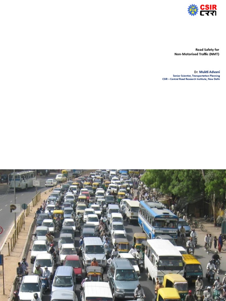 Road Safety For Non-Motorised Traffic (NMT) : Mukti Advani | PDF ...